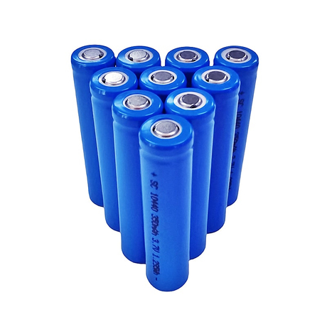 Flat Top 3.6V 3.7V 10440 350mAh rechargeable AAA lithium ion Cell - Buy ...