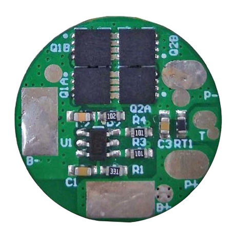 1s 15a Round BMS for 3.6V 3.7V 20650 21700 Li-ion/Lithium/Li-Polymer 3V ...