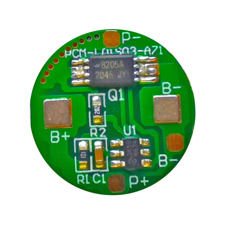 1s 3a Round BMS for 3.6V 3.7V 18650 18500 Li-ion/Lithium/Li-Polymer 3V ...
