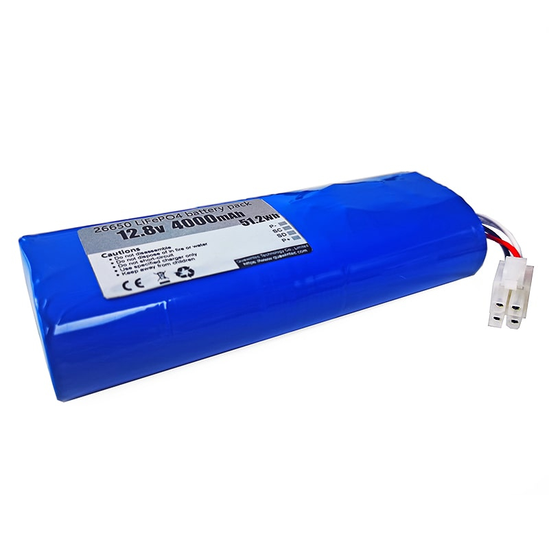 4S1P 12V 12.8V 26650 4Ah/4000mAh rechargeable Lifepo4 LFP battery pack ...